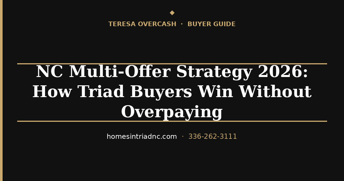 NC Multi-Offer Strategy 2026: How Triad Buyers Win Without